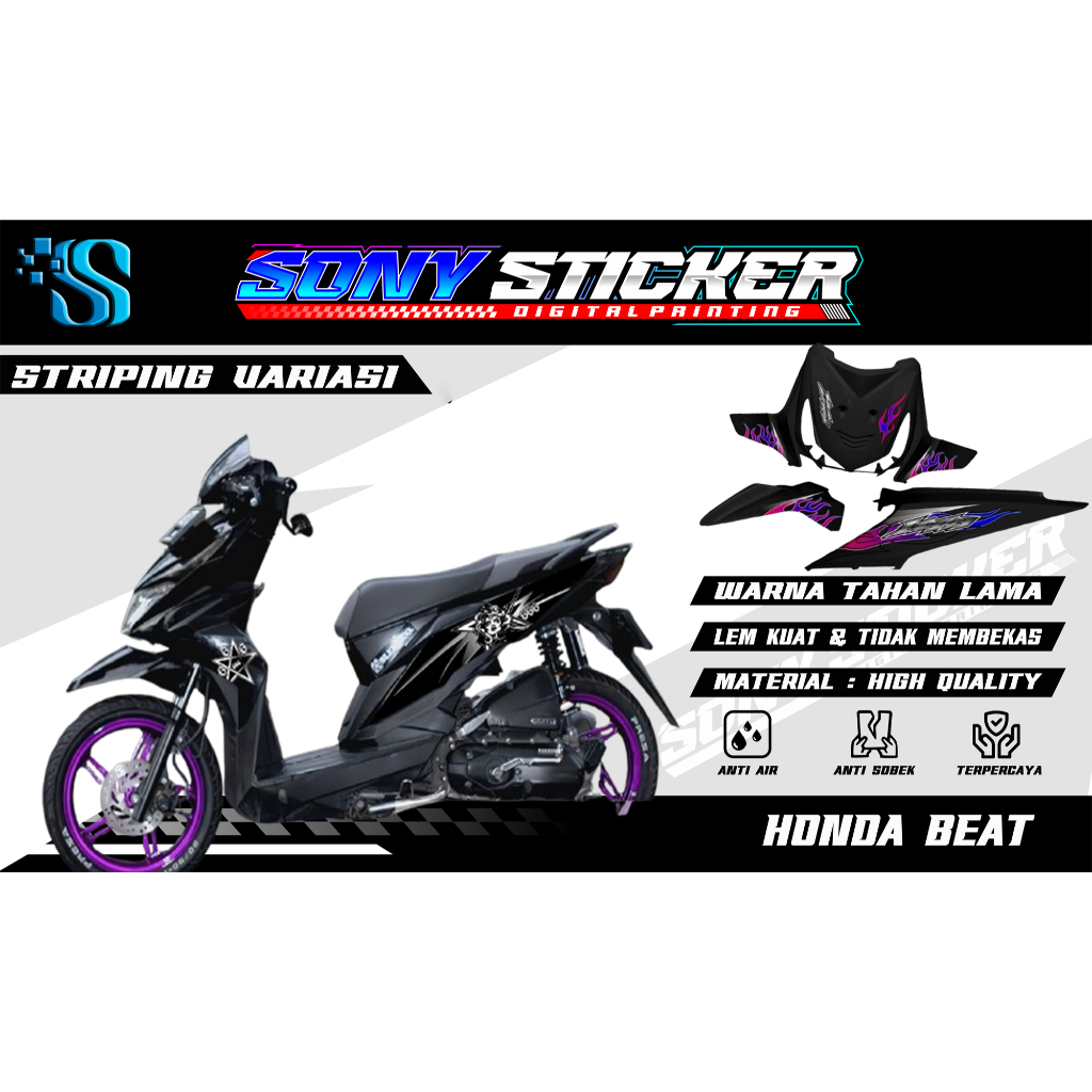 Jual Striping Murah Dan Lengkap - Stiker List Body Motor Variasi Beat ...