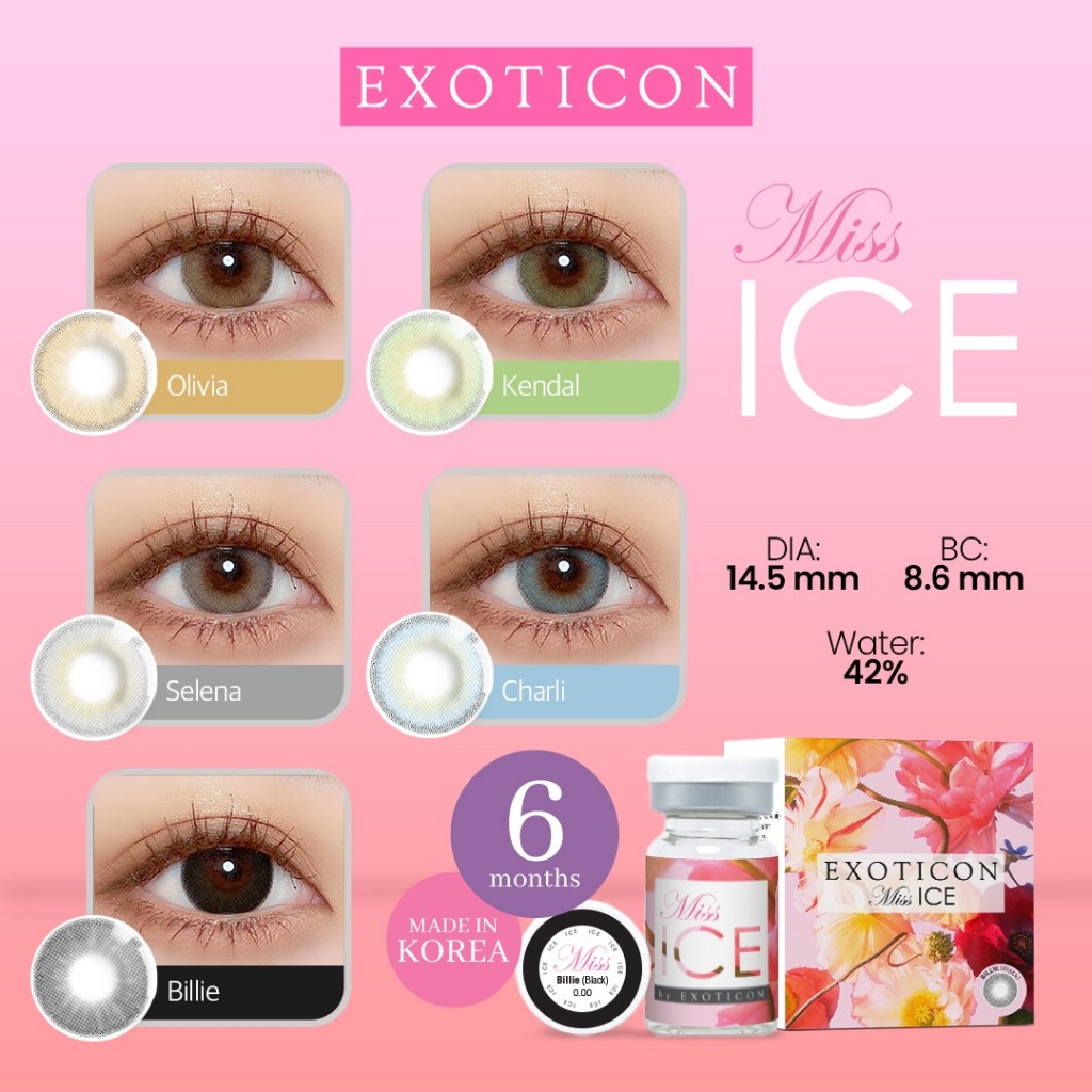 Jual Softlens X2 MISS ICE 14,5 MM Normal & Minus (-0,50 S/D -10,00) By ...