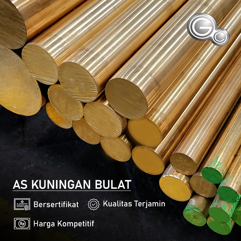 Jual As Kuningan BULAT 10MM x 2.5M - GCI Sutindo | Shopee Indonesia