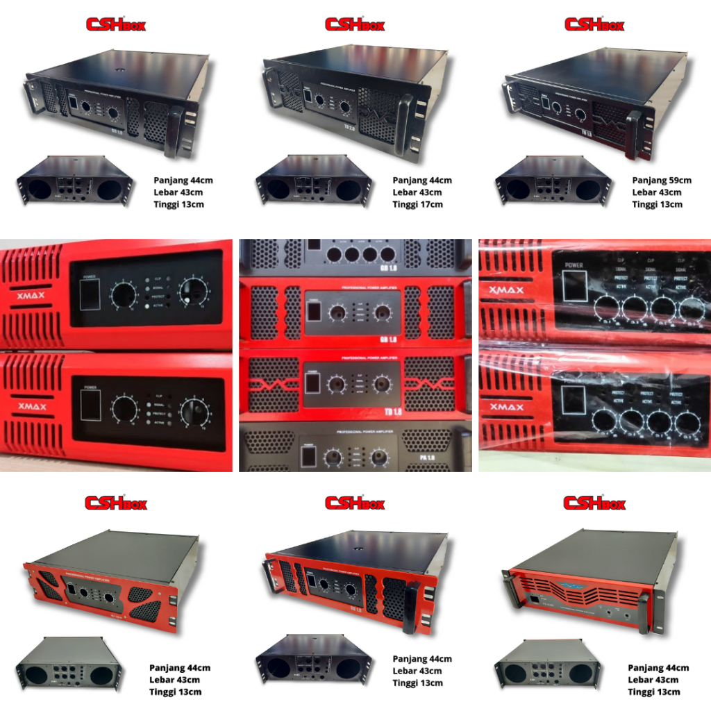 Jual Box Power Amplifier CSH Ukuran 3u Seri (GB 1.8, TD 1.8, CR 1.8, PA ...