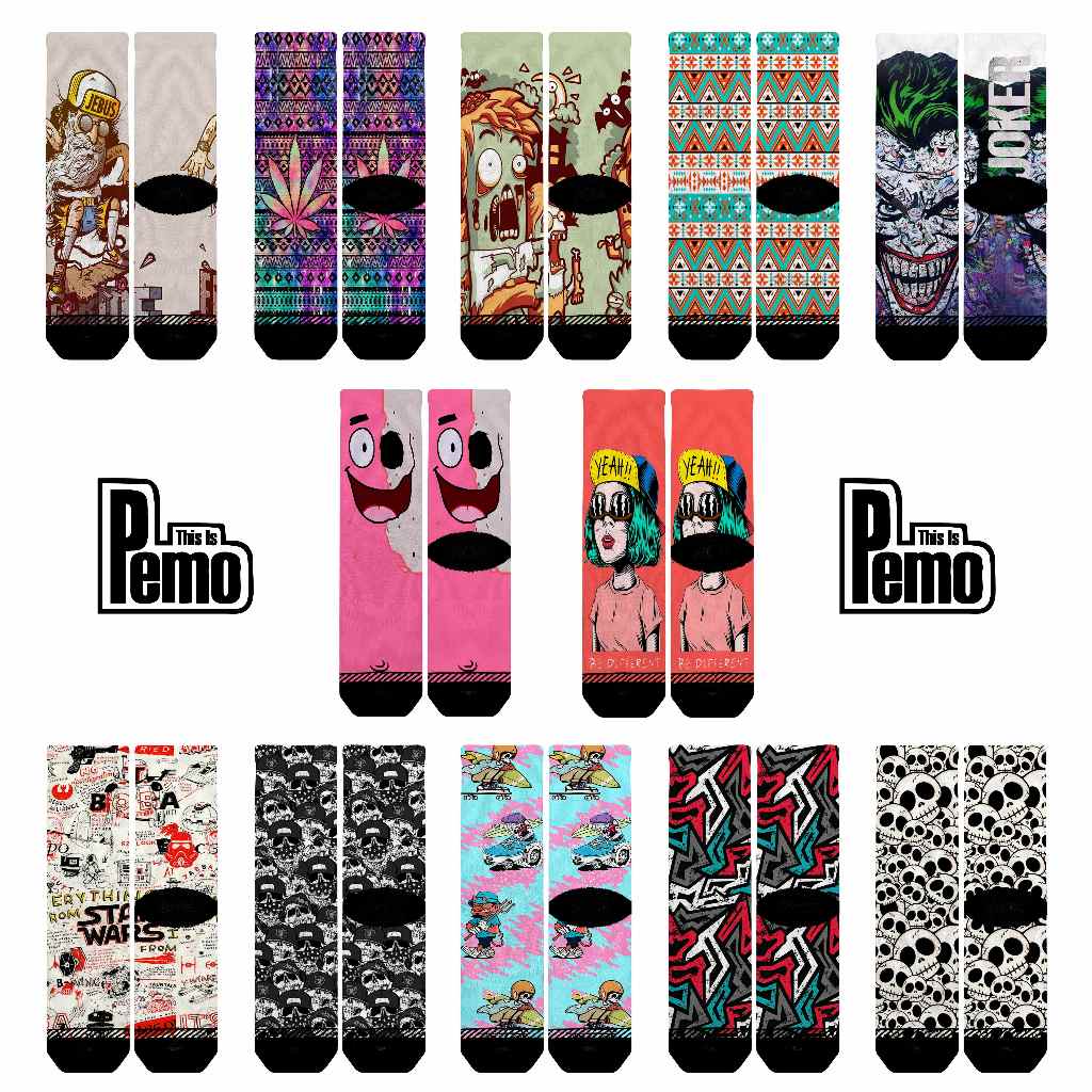 Jual THIS IS PEMO - Kaos Kaki Full Print Dewasa// Katalog #008 | Shopee ...