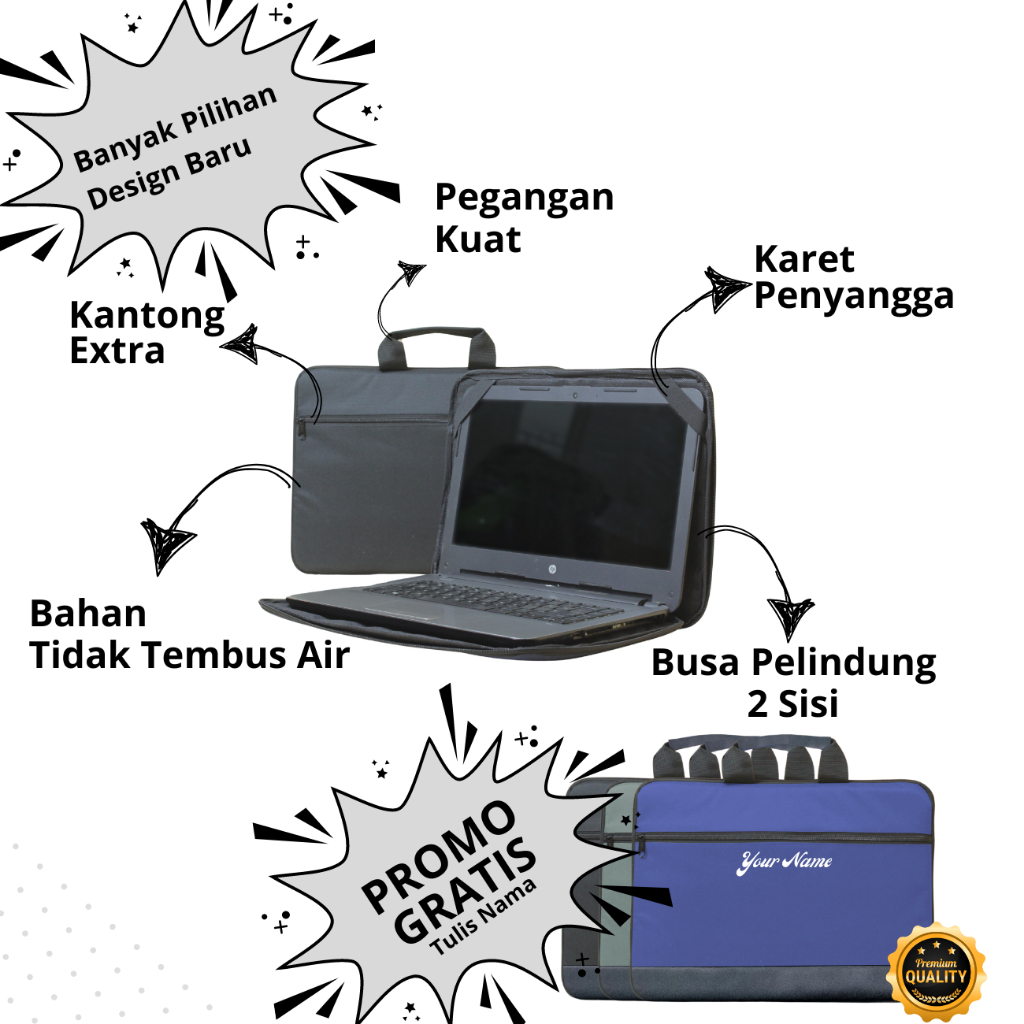 Jual Tas Laptop 14 Inch / Laptop Sleeve / case laptop / Tas Laptop ...