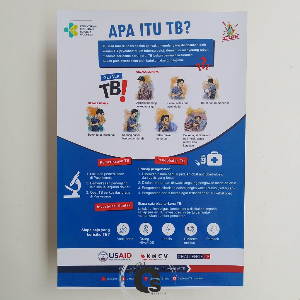 Jual Poster Apa Itu TB - Poster TBC - Poster Penyakit - Poster Edukasi | Shopee Indonesia
