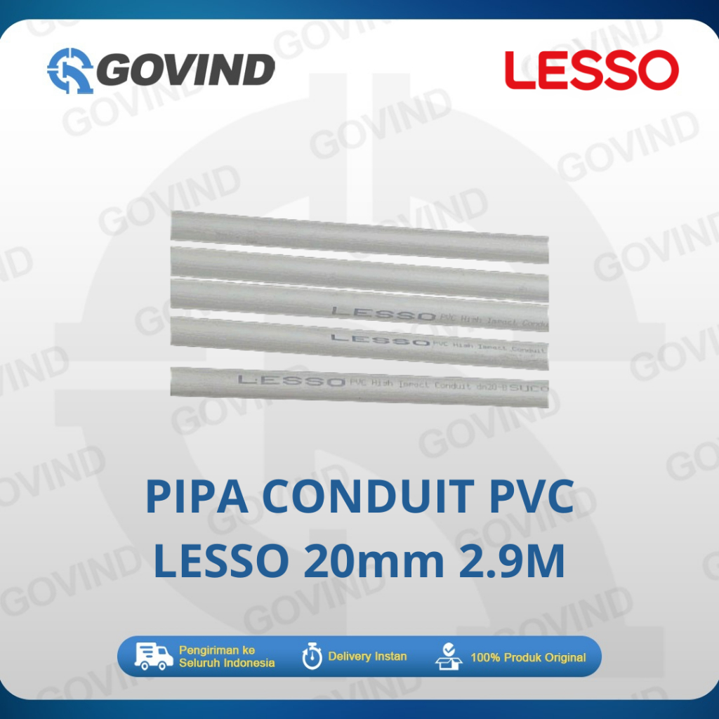 Jual Pipa Conduit PVC / Pipa Listrik Lesso 20mm 2.9m | Shopee Indonesia