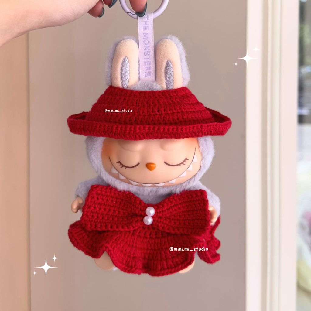 Jual BAJU LABUBU RIBBON DRESS | Labubu shirt | Labubu Costume v1 v2 ...