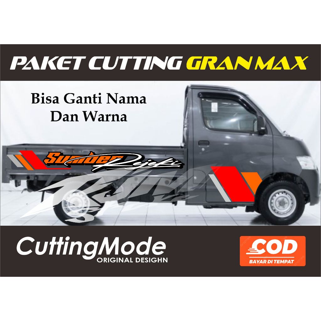 Jual STIKER MOBIL GRAND MAX STICKER MOBIL GRAND MAX PICK UP/ (full satu ...