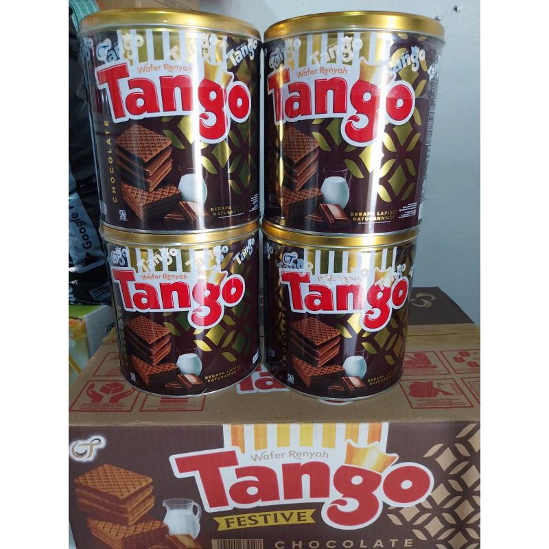 Jual Tango Wafer Kaleng Rasa coklat/vanila 270g | Shopee Indonesia