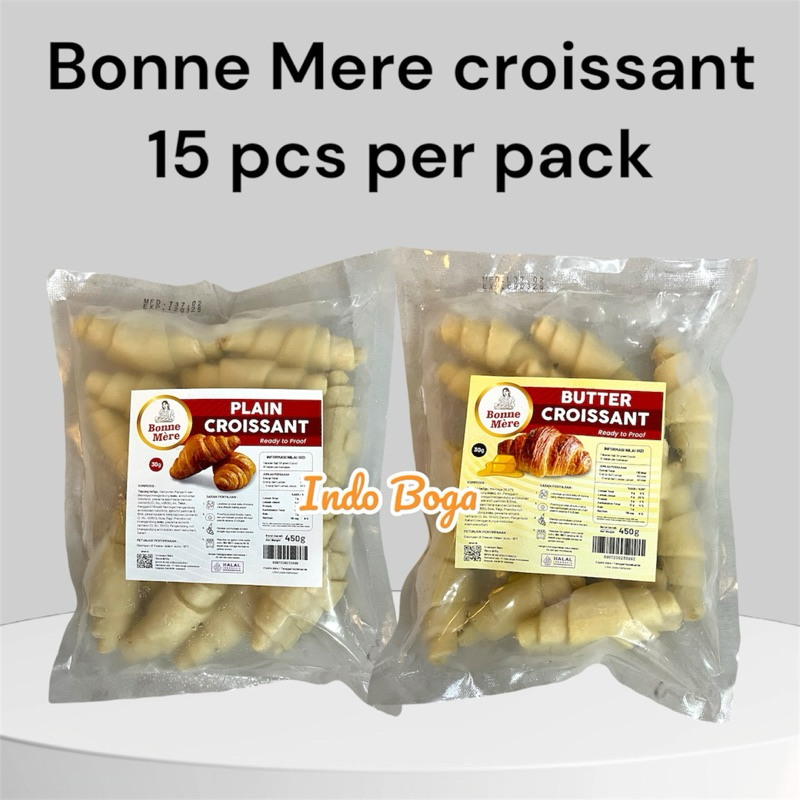 Jual Bonne Mere croissant 30gr isi 15 pcs / Bonne Mere croffle frozen ...