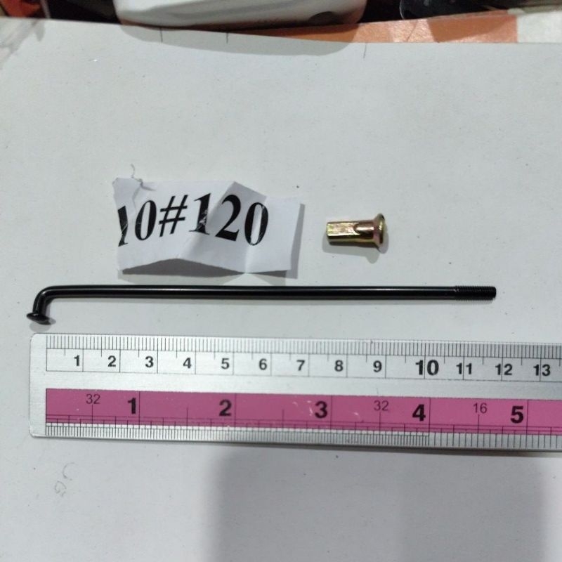 Jual jari jari 10g x 120 khusus hub belakang sepeda anak besar sepeda 16 ukuran 10gx120mm,khusus ...