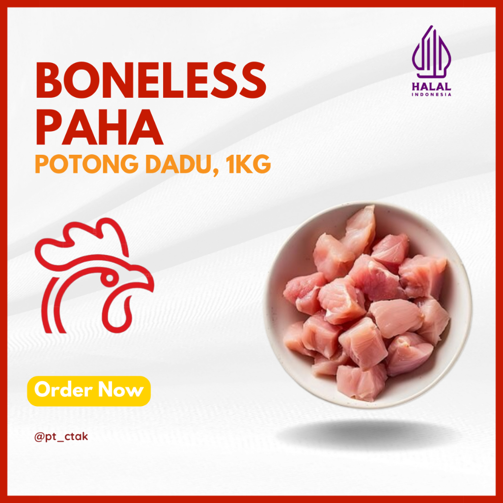 Jual Daging Ayam Fillet Boneless Paha Murni Potong Dadu (FRESH & FROZEN ...
