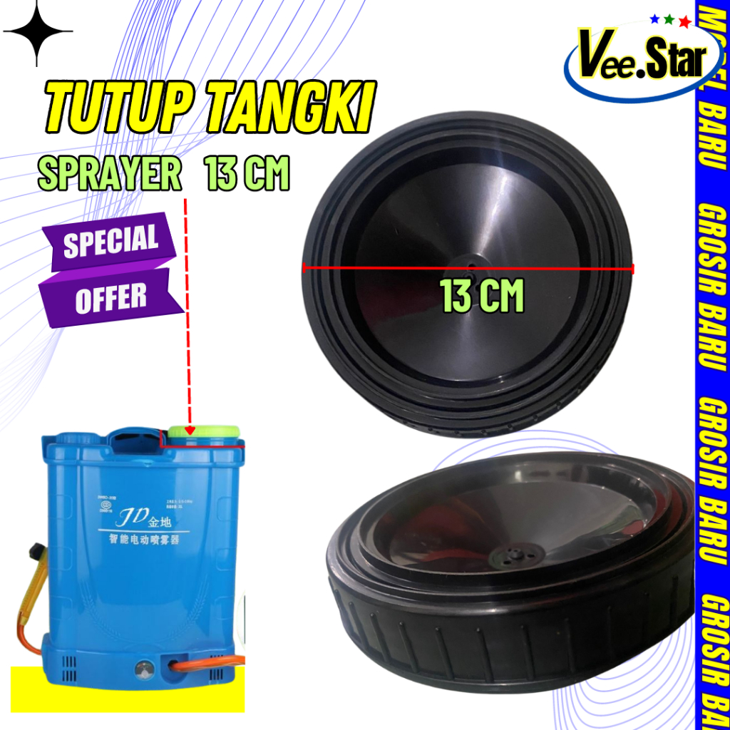 Jual TUTUP TANGKI SEMPROTAN (WARNA HITAM) | Shopee Indonesia