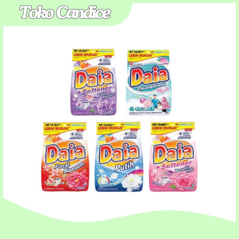 Jual Daia Detergent 800 Gr All Varian (Romantic Pink/Violet Passion ...