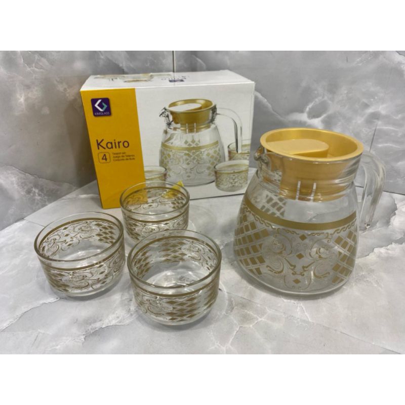 Jual Pitcher Set 4in1 Kairo Kimglass | Shopee Indonesia