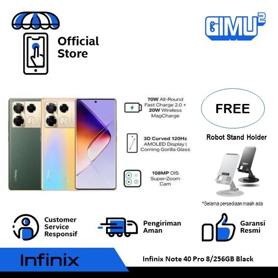 Jual Infinix Note 40 Pro 8/256GB - Up to 16GB Extended RAM - Helio G99 - Garansi Resmi | Shopee ...