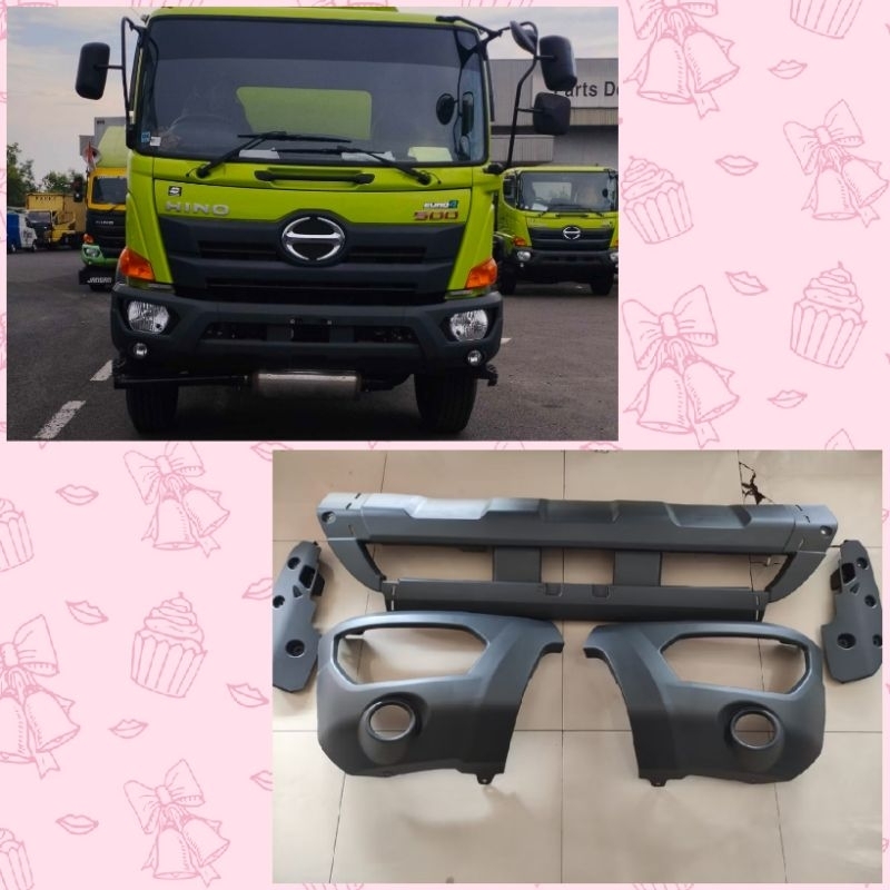 Jual Bumper Depan Sett Hino Ranger/500 FG/FL/FM (2015-Up) | Shopee ...