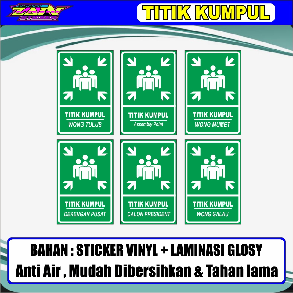Jual STIKER TITIK KUMPUL / STIKER TITIK KUMPUL WONG TULUS / STIKER ...