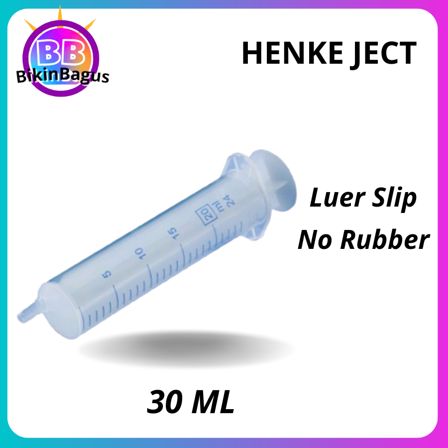 Jual Henke Ject Suntikan Luer Slip Syringe Norm Ject 30 ml 1box 50 Pcs ...