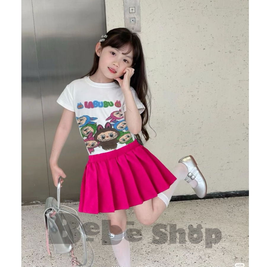 Jual Setelan Rok motif Labubu untuk anak perempuan abhan katun dan ...