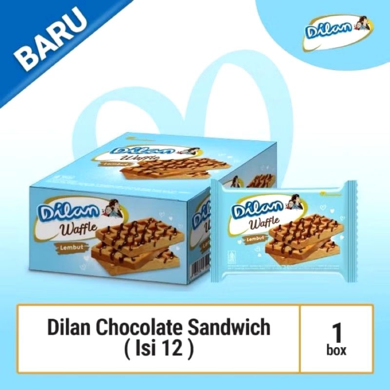 Jual Dilan waffle 16grX12Pcs/Dilan waffle Box/Snack dilan by Garudafood ...