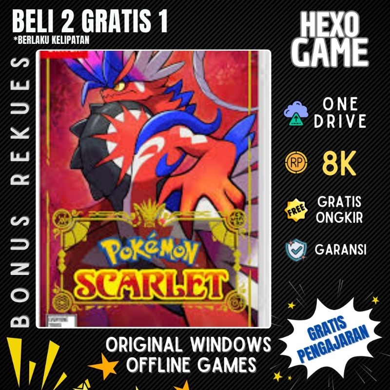 Jual Pokemon Scarlet and Violet - PC Game - Scarlet, softcover - LINK ...