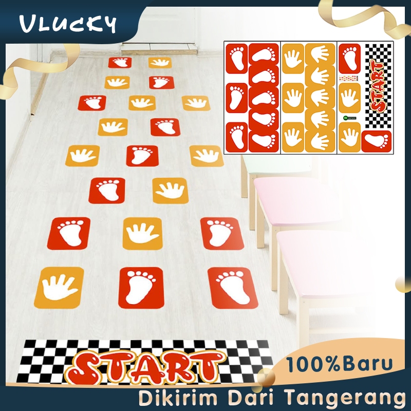Jual Stiker Kaki Stiker Vinyl Anti Air Waterproof Removable Floor ...