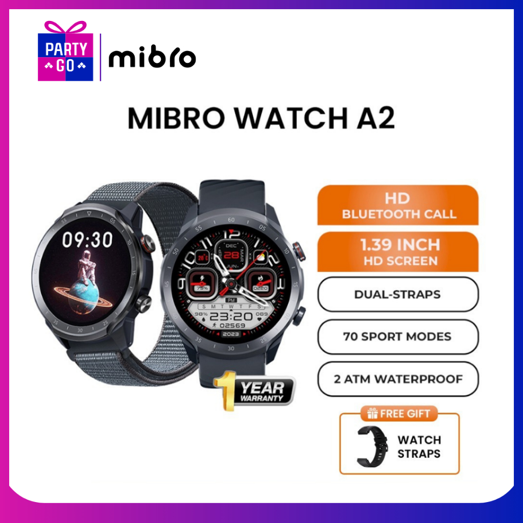 Jual Mibro Official A2 Smartwatch 1.39" HD Screen Sport BT Call Watch ...