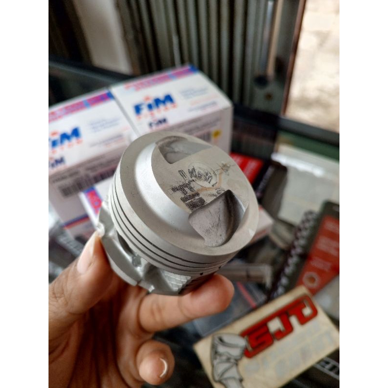 Jual piston fim hi dome custom Blade125 supraX125 karisma fim8 52,4mm ...