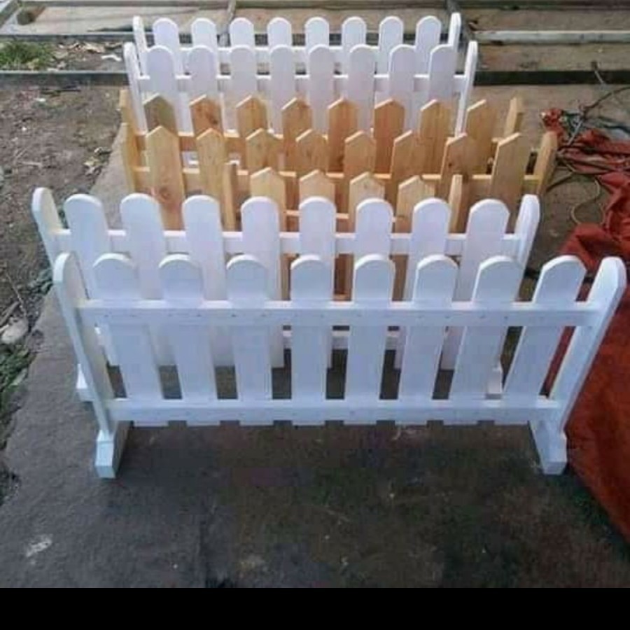 Jual pagar susun papan kayu 1m - natural kayu | Shopee Indonesia