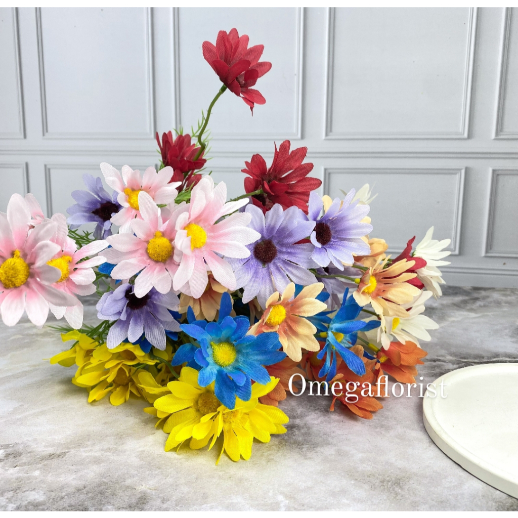 Jual Bunga Daisy Aster Cemara Panjang Artificial Flowers Daisy ...