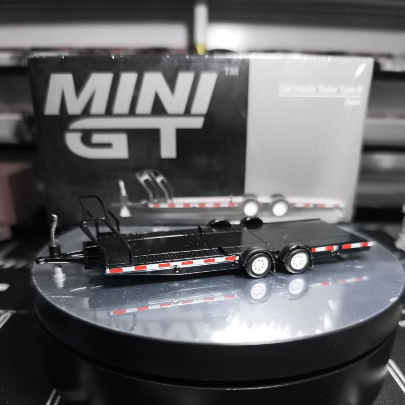 Jual mini gt car hauler trailer type b black #ac19 | Shopee Indonesia