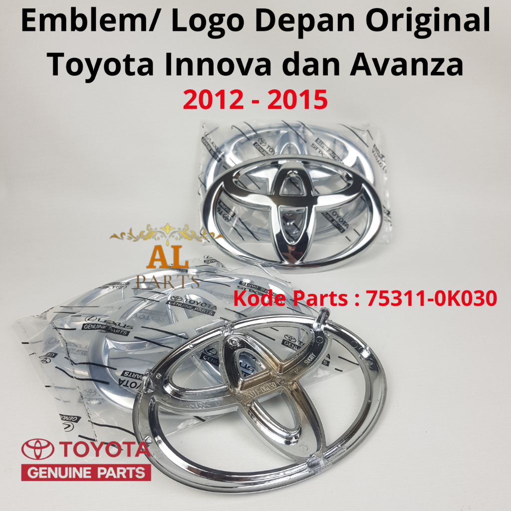 Jual Toyota Emblem Logo Depan Original Toyota Innova Dan Avanza 2012 ...