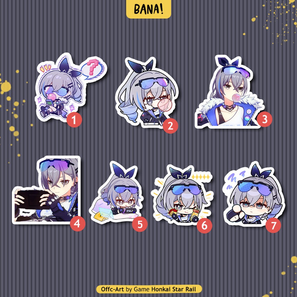 Jual Stiker Honkai Star Rail SILVER WOLF Bijian Vinyl Waterproof | BANA ...
