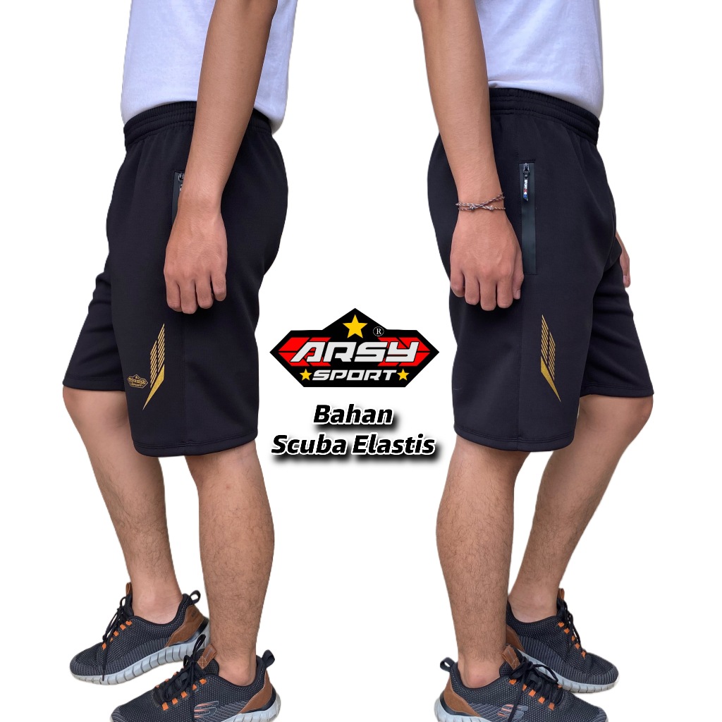 Jual Arsy Sport - Celana Running Pria - Celana Pendek Olahraga Sport Short Pant Gym Scuba ...