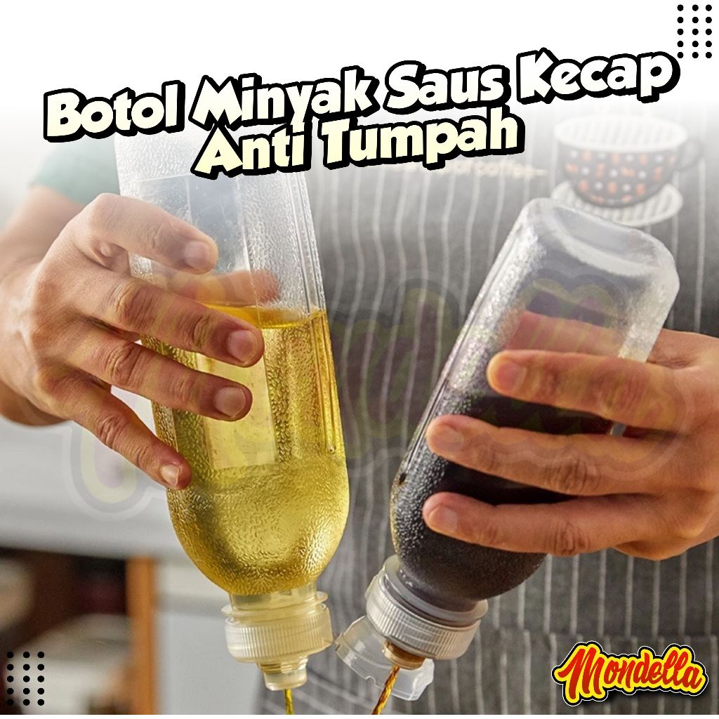 Jual Botol Minyak Saus Kecap Anti Tumpah 300 ML Botol Plastik Tebal ...