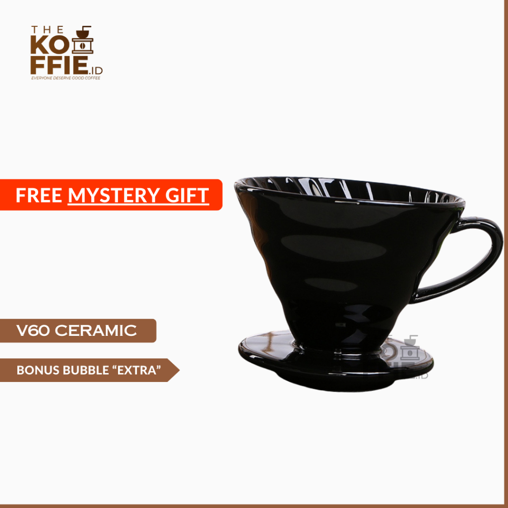 Jual Coffe dripper kopi dripper v60 cone ceramic set w60 glass 01 / 02 ...