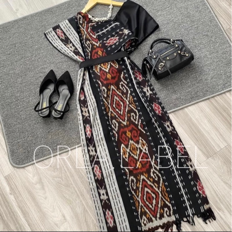 Jual (READYSTOCK) Aurora dress tenun / tunic tenun / couple tenun ...