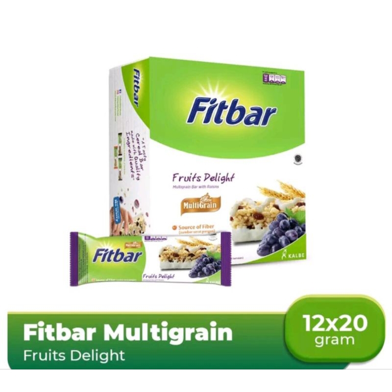 Jual Fitbar Multigrain Fruits Delight 1Box (12bar 20g) | Shopee Indonesia