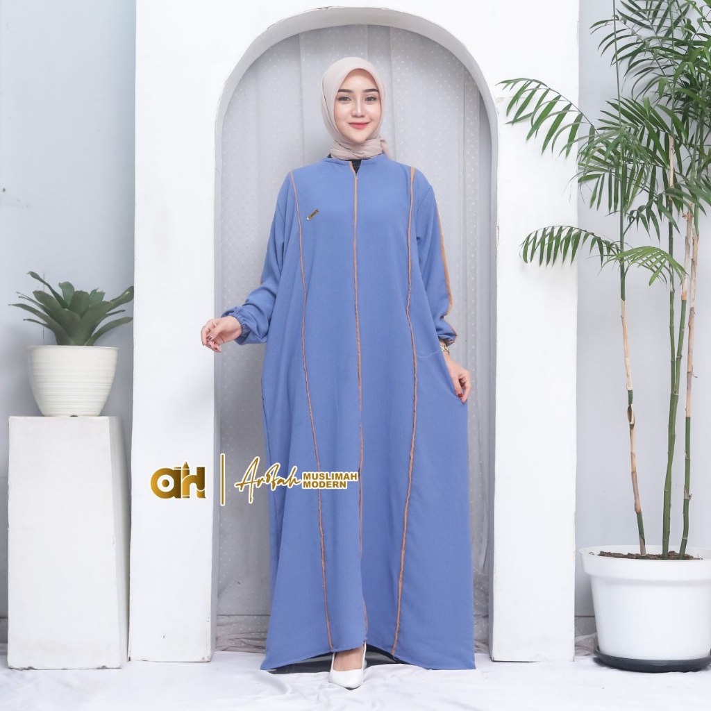 Jual Abaya Hitam Turkey Gamis Syari Muslimah Turkey Dress Basic Gamis ...