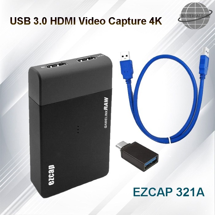 Jual EZCAP 321A USB 3.0 HDMI HD Video Capture GAMELINK RAW 4K EZCAP321A ...