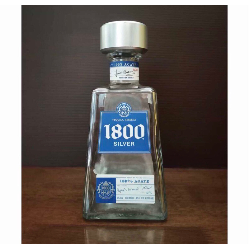 Jual botol bekas miras tequila 1800 / botol pajangan / botol koleksi ...