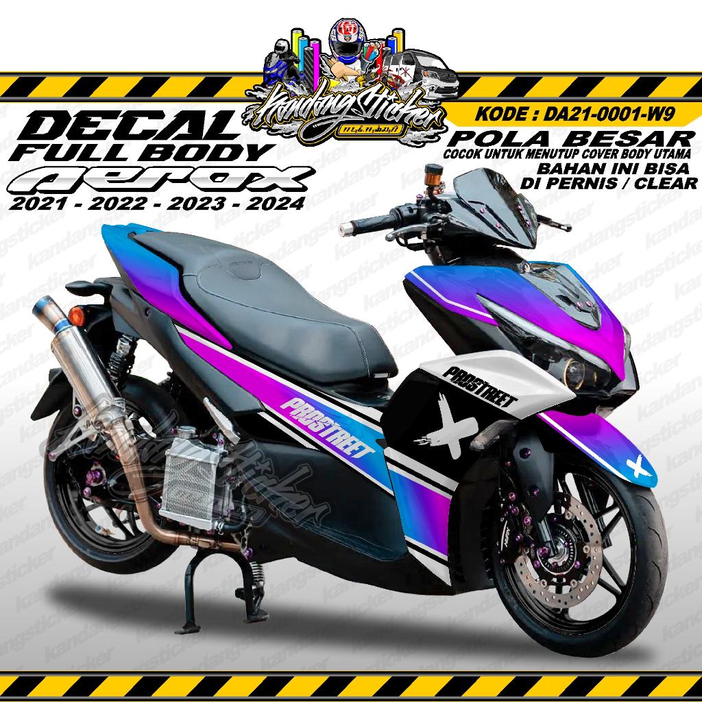 Jual DECAL AEROX FULL BODY PROSTREET YAMAHA AEROX 2020 2021 2022 2023 ...
