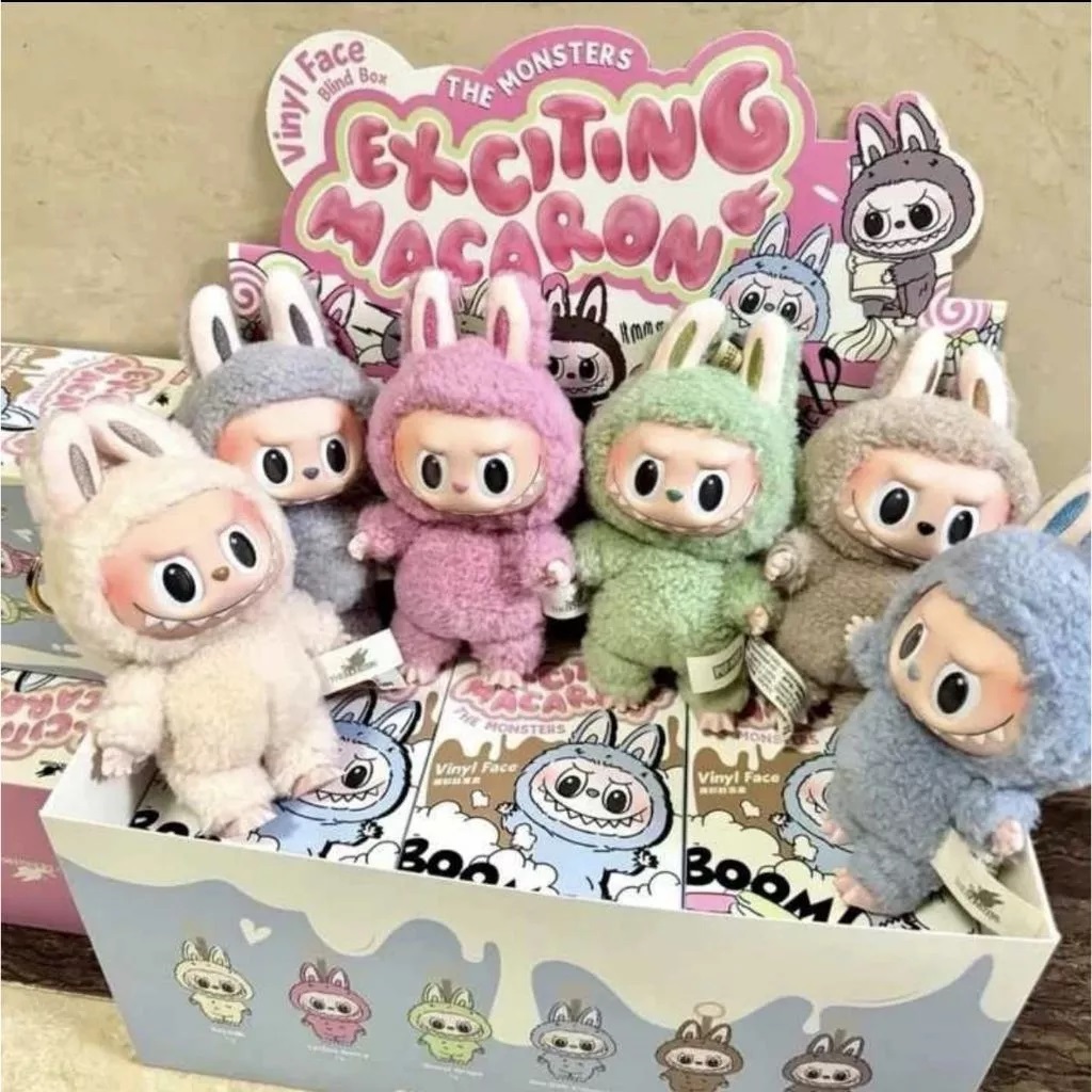 Jual Popmart Boneka Labubu Exciting Macaron The Monster V1 Viral ...