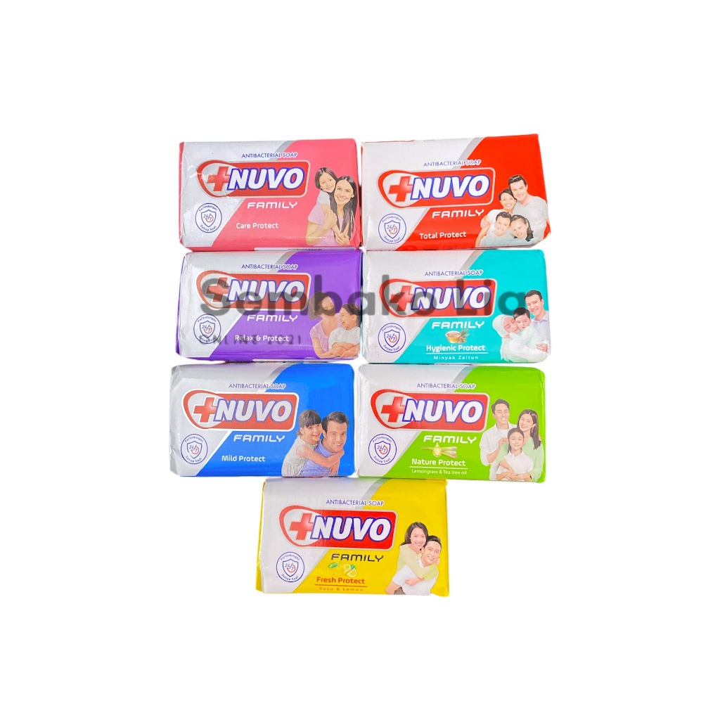 Jual Nuvo Sabun Mandi Batang 76gr Antibacterial Soap Sabun Nuvo Family | Shopee Indonesia