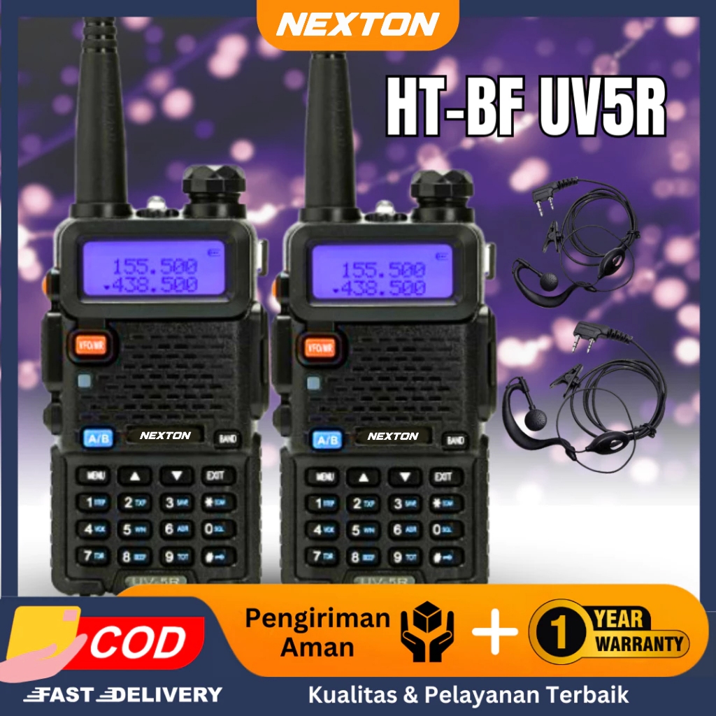 Jual BISA COD HT NEXTON WALKIE TALKIE UV5R 8WATT 2800MAH 128 CHANNEL DUALBAND UHF+VHF HANDY ...
