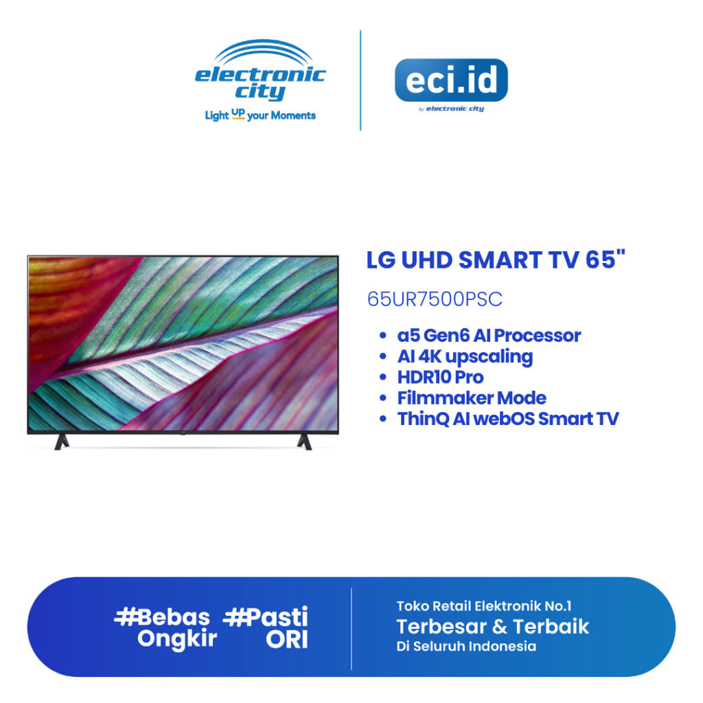 Jual LG 65 Inch UHD Smart TV - 65UR7500PSC | Shopee Indonesia