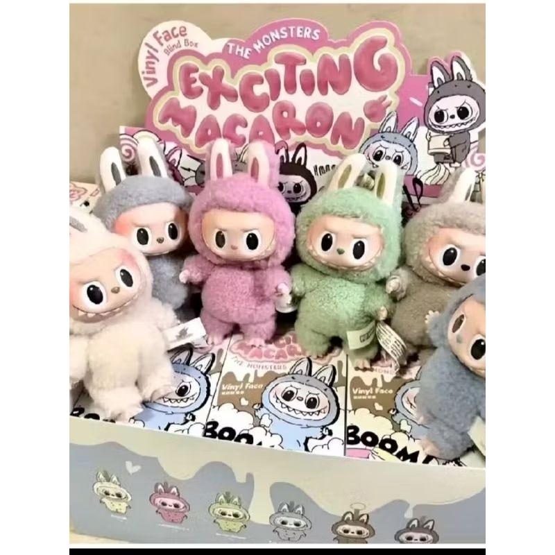Jual [READY STOCK] THE MONSTER LABUBU EXCITING MACARON FACE BLINK BOX ...