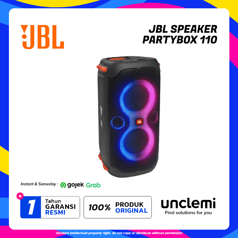 Jual JBL PartyBox 110 / Party Box 110 Speaker Portable with Built-in ...