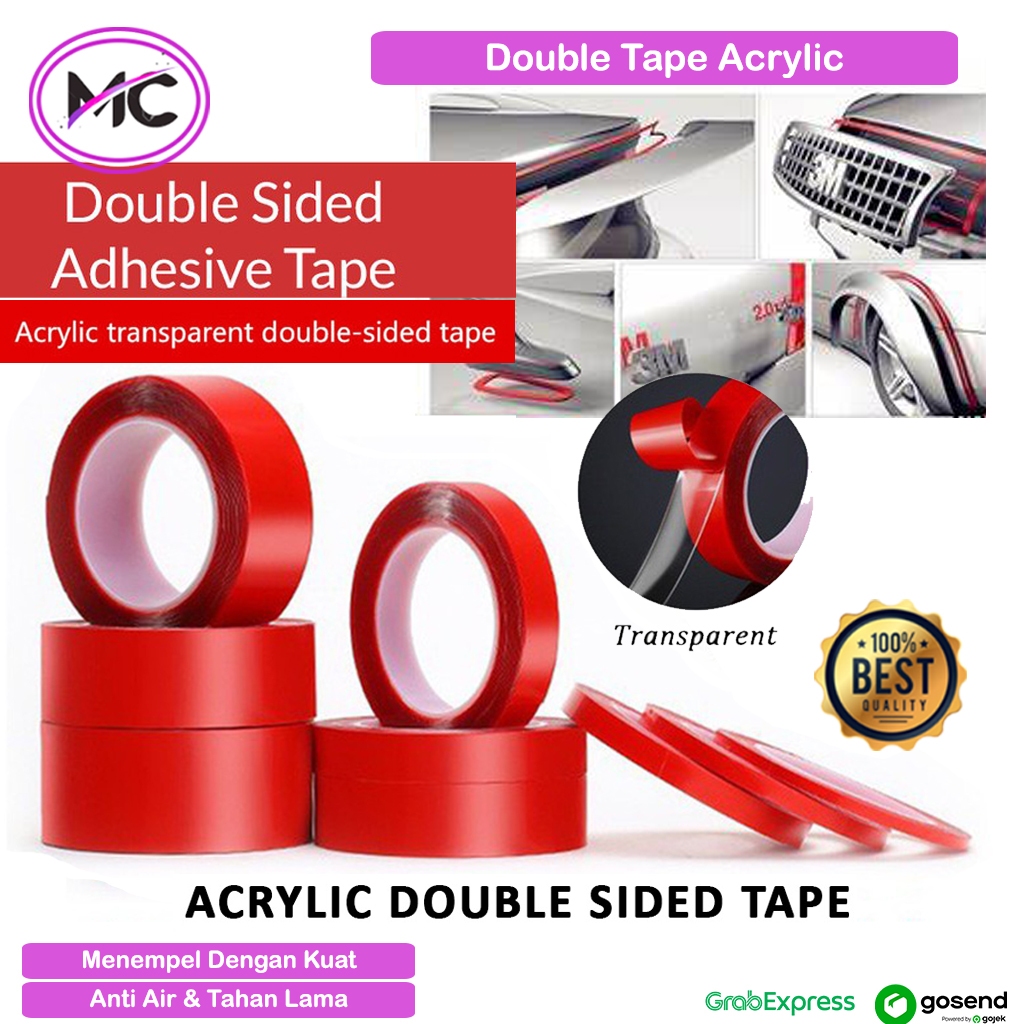 Jual Double Tape Acrylic Super Kuat Bening Doubletape Acrylic Perekat ...