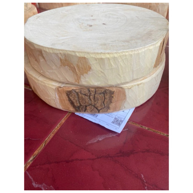 Jual talenan kayu bulat mangga diameter 30 cm tebel 5cm | Shopee Indonesia