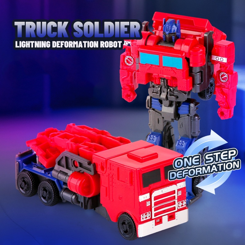 Jual Mainan Mobil Robot Transformers 2in1 Deformation Toy Truck Soldier ...